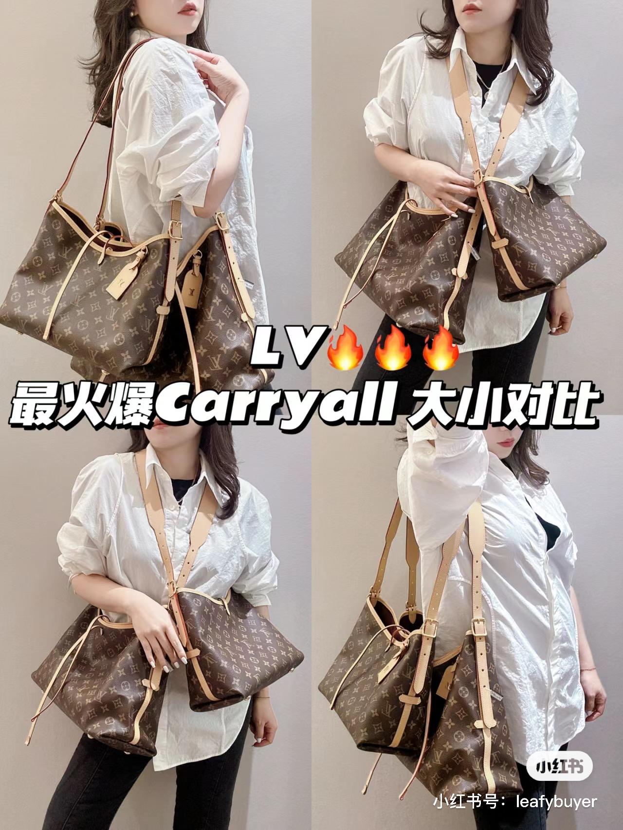祖国版11年朵朵 的想法: lv carryall尺寸对比 | Louis Vuitton Carryall系列手袋拥有两种尺寸，分别是小号（PM）和中号（MM）。以下是这两种尺寸的具体对比 ...