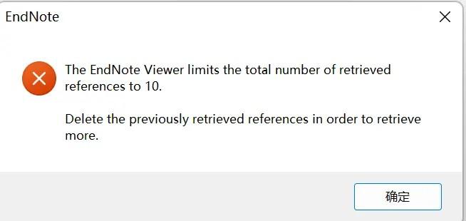 梁韬医生 的想法: the endnoteicon viewer limits the total number of retrieved reference to 10 请问endnote ...