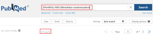 科研小凯 的想法: PheWAS教程1--定义流程应用 | PubMed检索“(PheWAS) AND (Mendelian ...