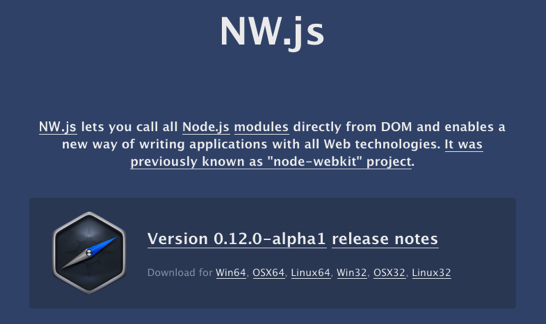 使用 NW.js 跨平台开发 - 知乎