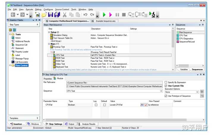 关于NI TestStand 学习问题? - 知乎