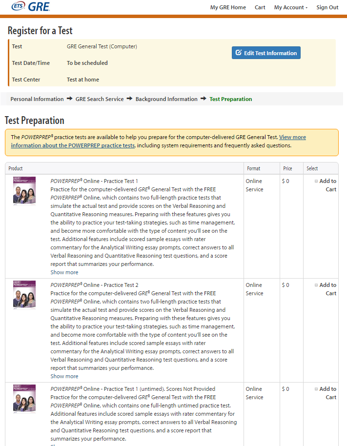 gre有neea官网和自己在ets官网上申请的两个账户，怎么报名在家考试呢？ - 知乎