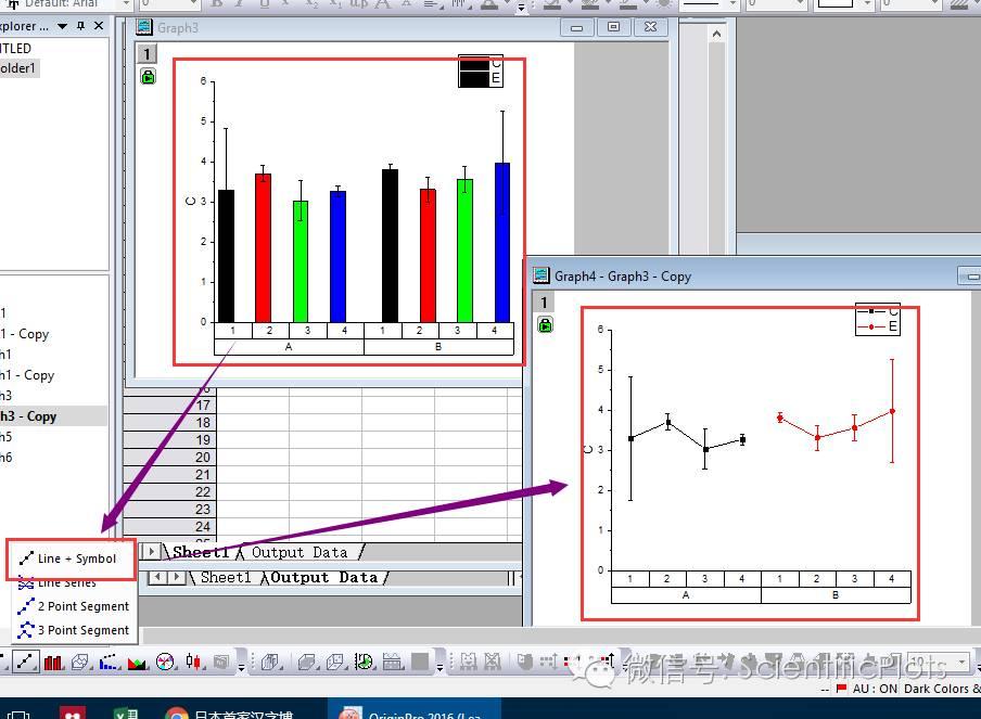 Origin(Pro)：分组点线图（Grouped Line + Symbol Plot） - 知乎