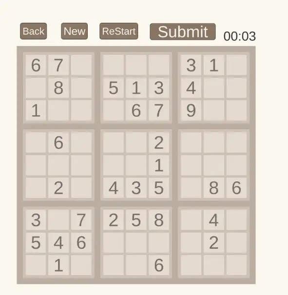 100个Unity完整小游戏（2）- Sudoku（数独） - 技术专栏 - Unity官方开发者社区