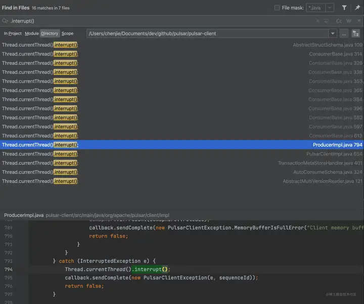 一个诡异的 Pulsar InterruptedException 异常 - 脉脉