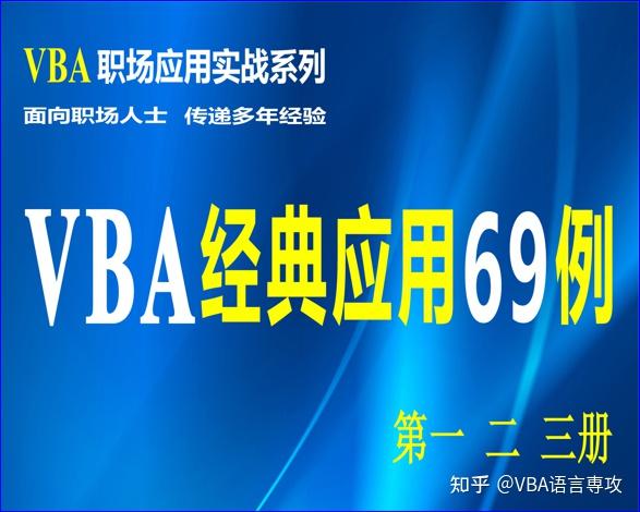 Vba经典应用69例应用8:利用vba,完成自动运行任务的预设 知乎