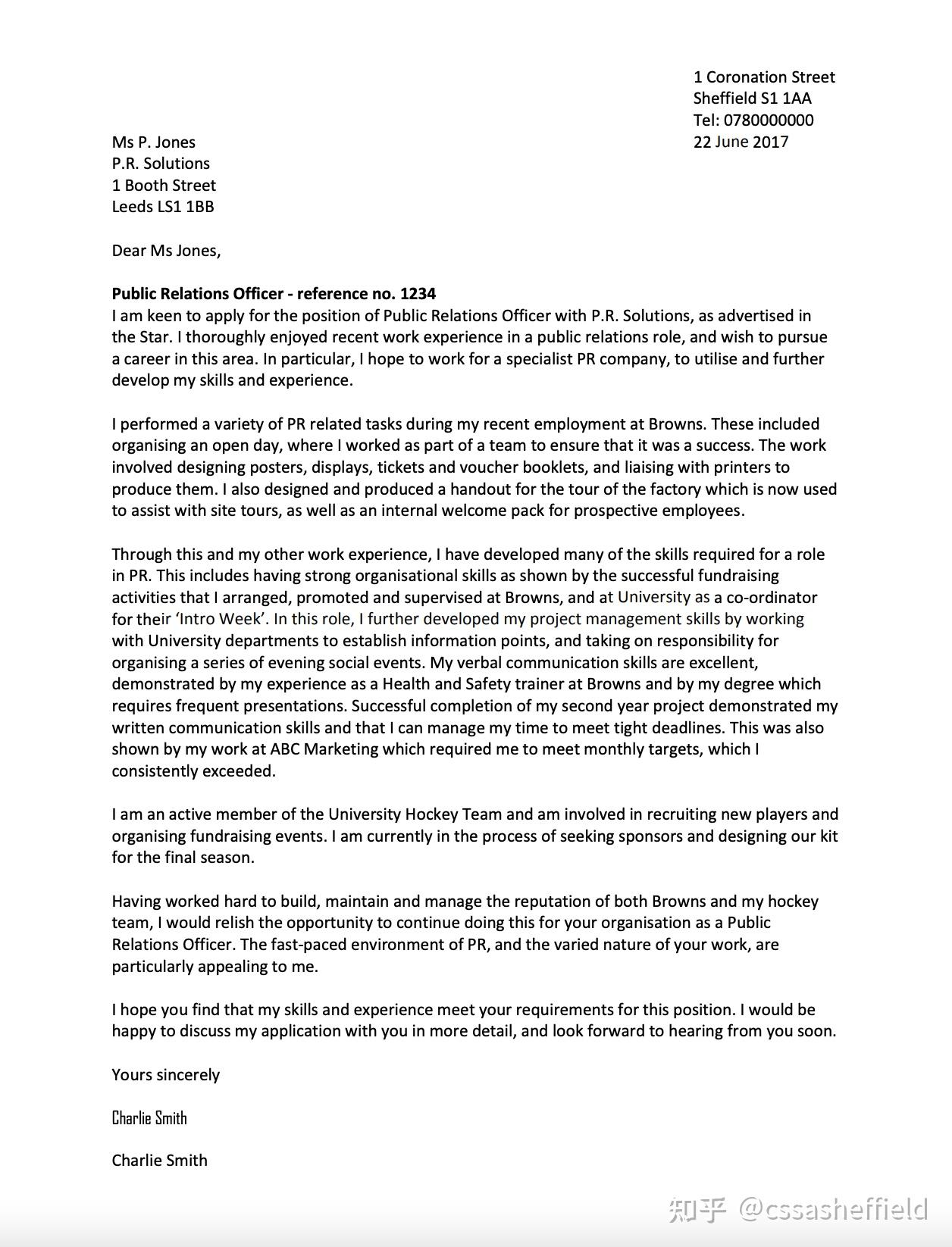 CSSA生活｜英国求职Cover Letter怎么写？ - 知乎