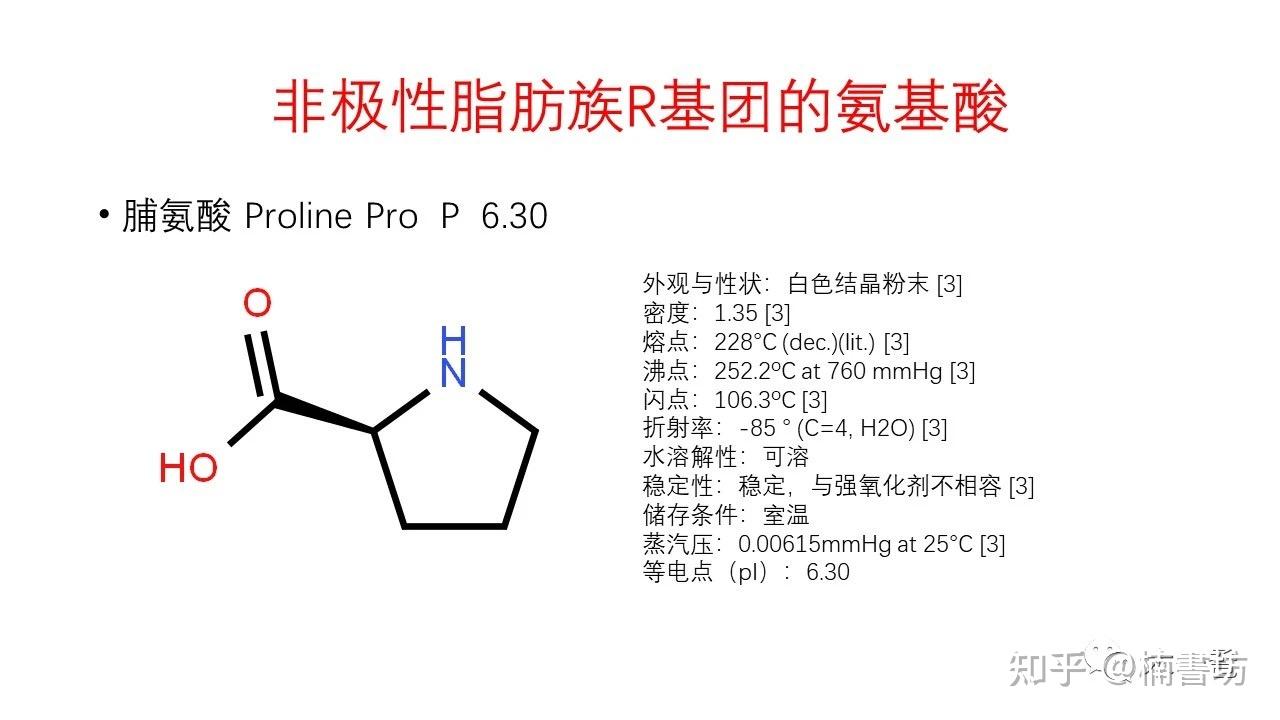氨基酸结构式与分类 - 知乎