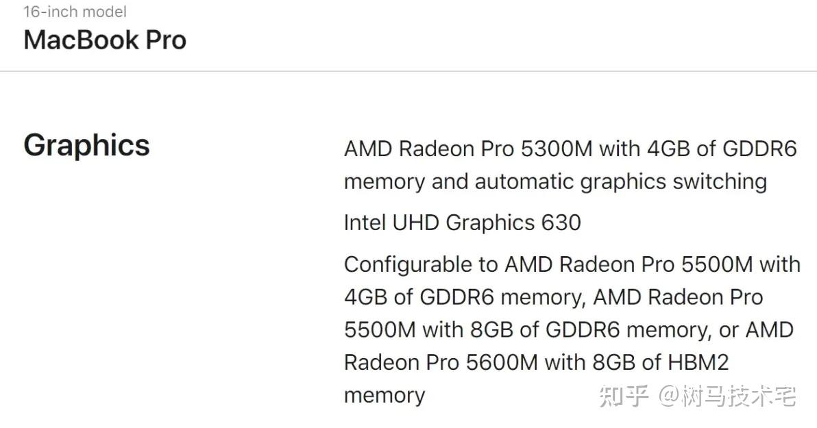 AMD发布Radeon Pro 5600M移动显卡，8GB HBM2，2560sp苹果专用？ - 知乎