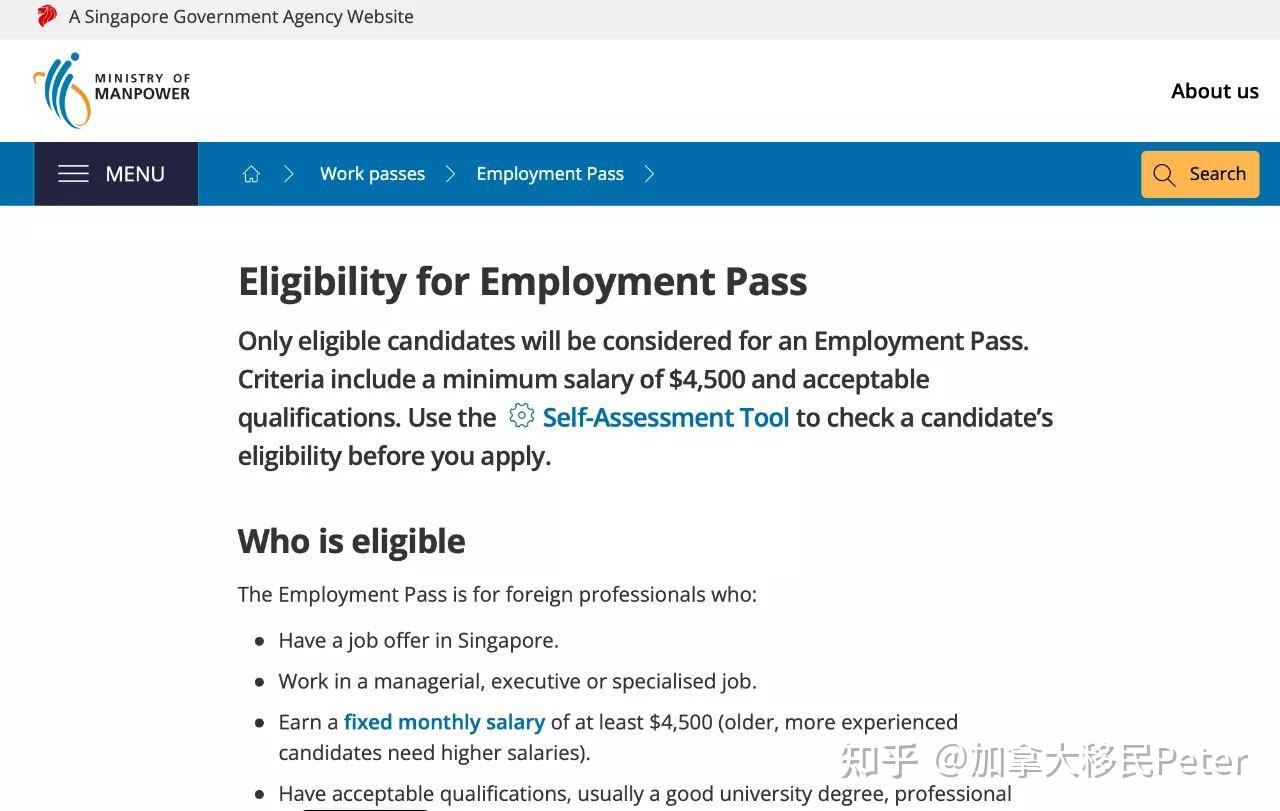 来新加坡工作！工作准证WP/SP/EP 全解析 - 知乎