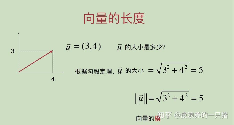 Python线性代数学习笔记——规范化和单位向量，以及Python实现向量规范化 - 知乎