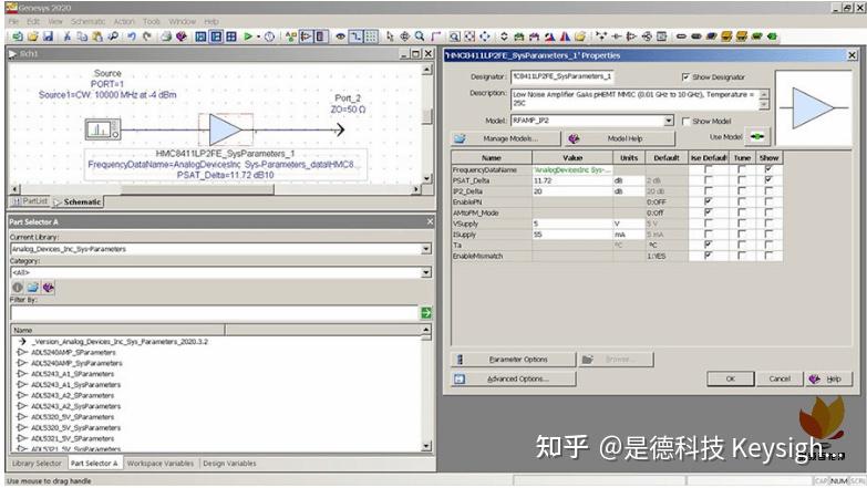 RF IC放大器在Keysight Genesys和SystemVue中非线性仿真 - 知乎