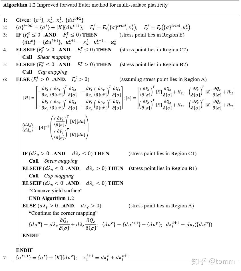 多屈服面塑性本构模型的应力回归算法 - 知乎