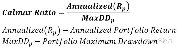 量化交易指标Sharpe Ratio，CALMAR Ratio，最大回撤 - 知乎