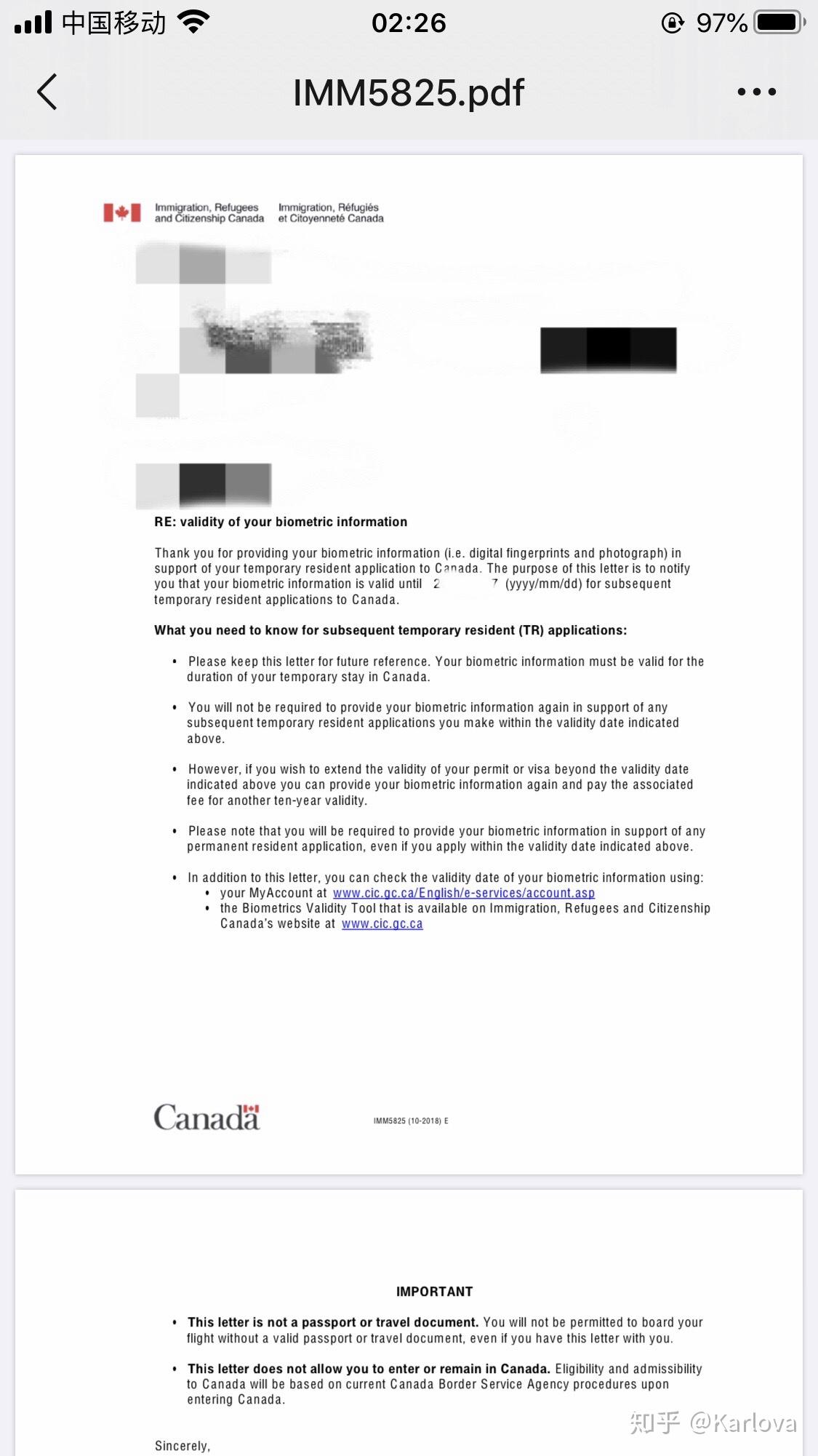 加拿大学生签证邮寄贴签攻略（2020.11最新） - 知乎