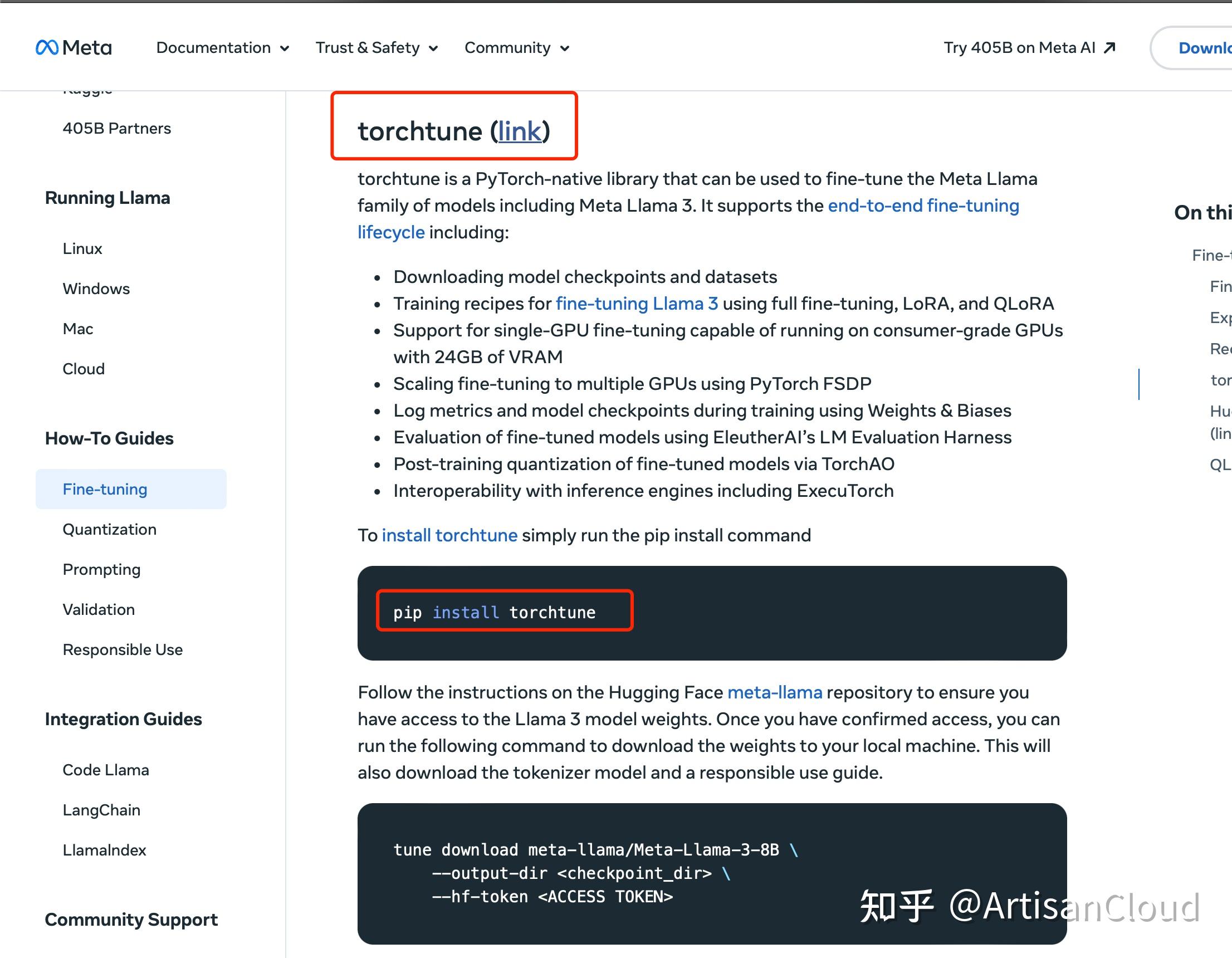 使用Torchtune微调新出的Llama3.1 - 知乎