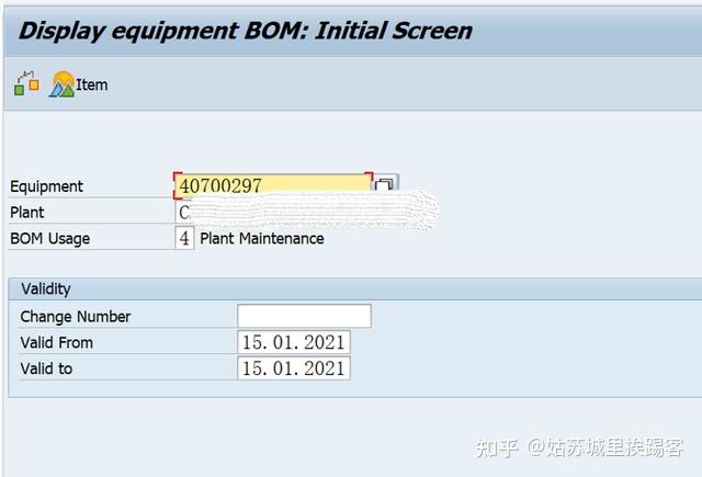 SAP PM 入门系列17 - IB03 显示设备BOM - 知乎