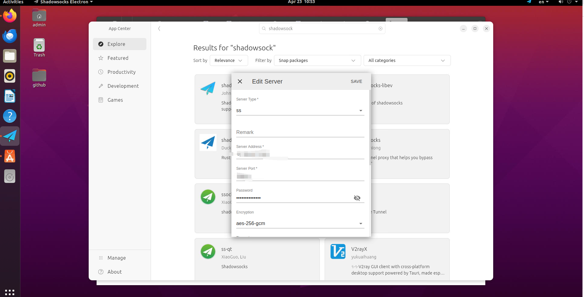 Ubuntu+Shadowsock-electron+Firefox配置