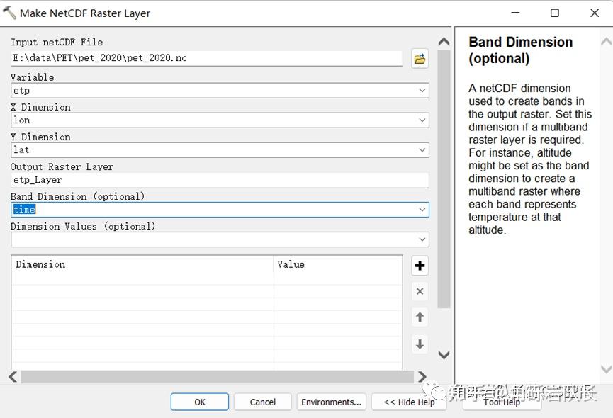 基于ArcGIS的nc(NETCDF)转tif格式 - 知乎