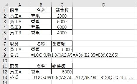 Excel中lookup函数查找匹配功能详解 - 知乎