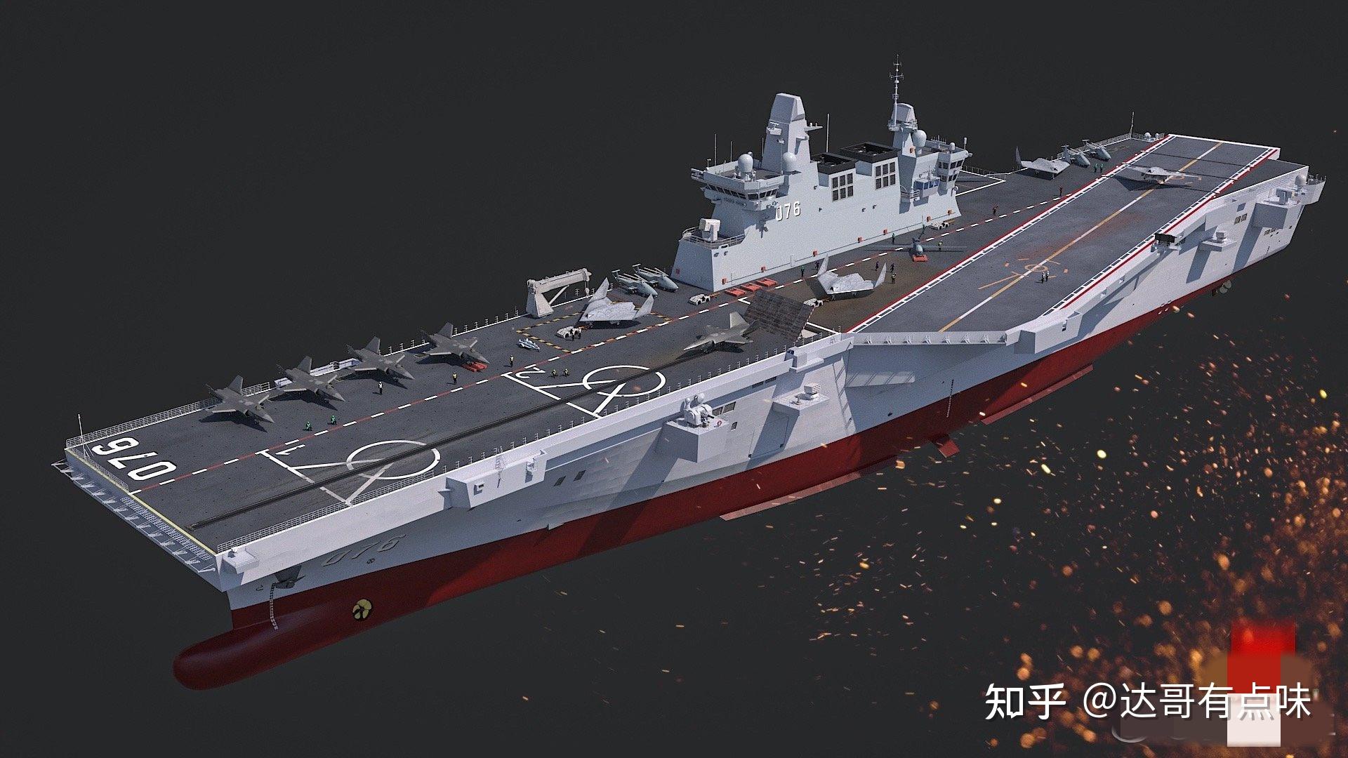 076究竟是直通甲板还是更激进的类航母斜角甲板？ - 知乎