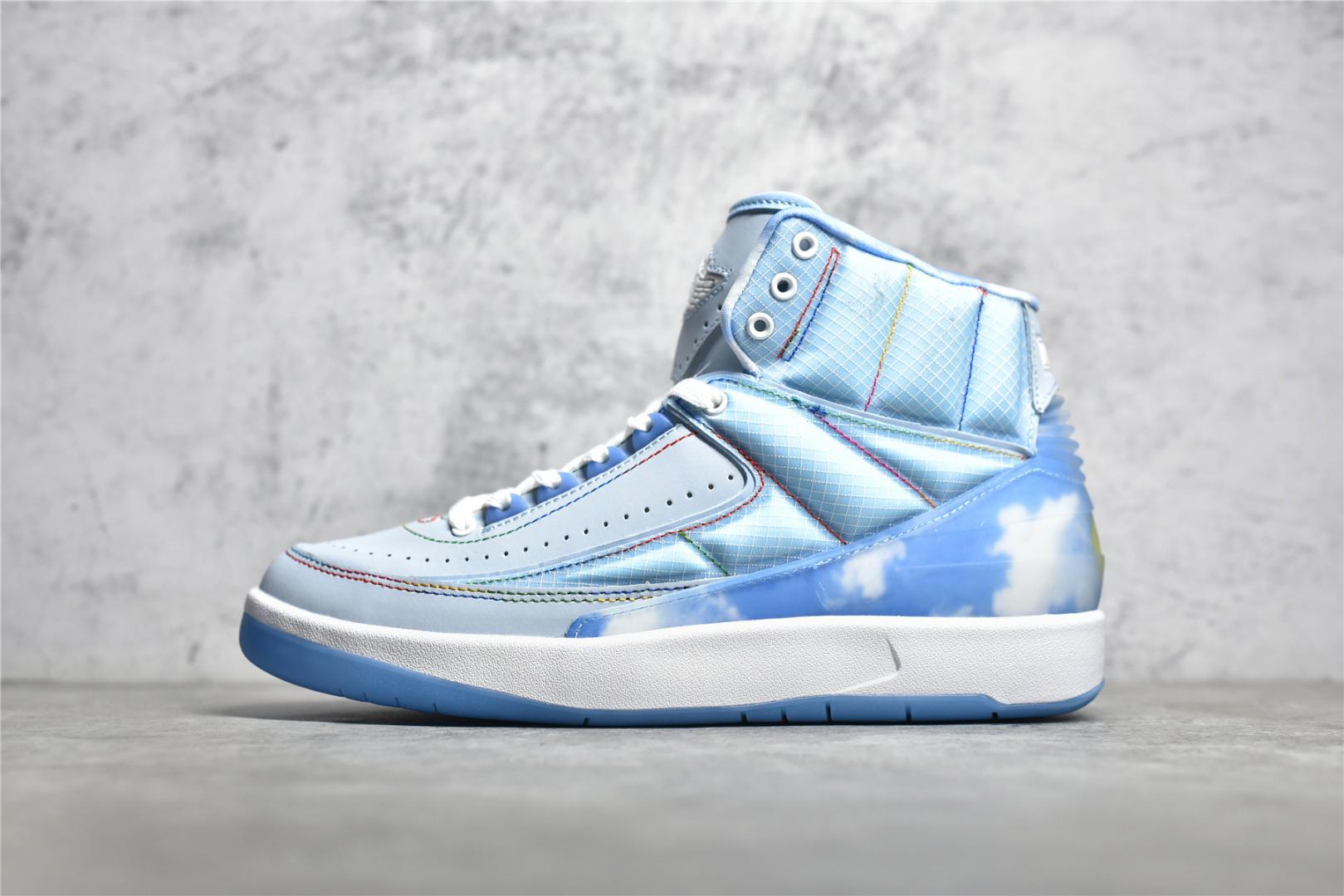 乔丹联名 J Balvin x Air Jordan 2 Retro AJ2 LED 蓝色笑脸灯光高帮篮球鞋 - 知乎