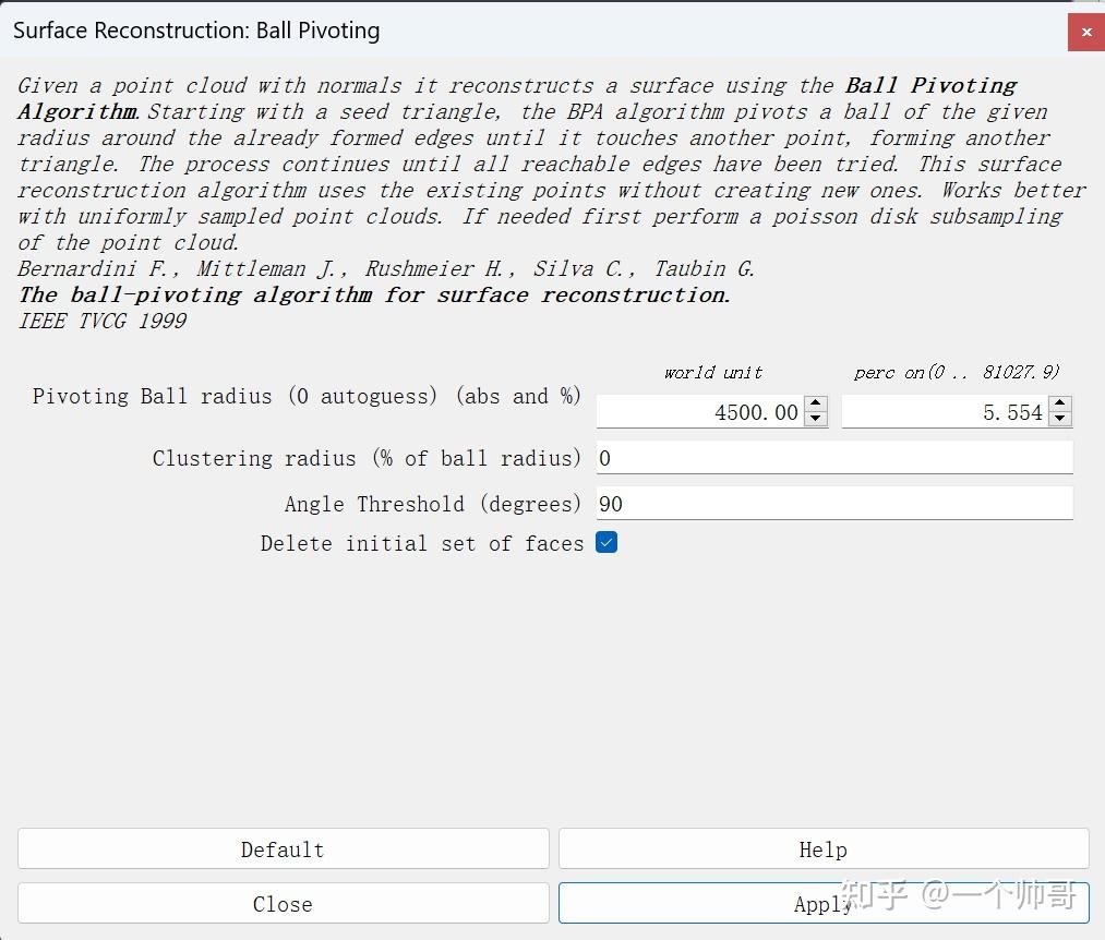 Ball Pivoting 滚球算法 - 知乎
