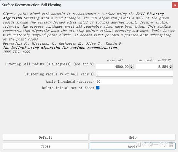 Ball Pivoting 滚球算法 - 知乎