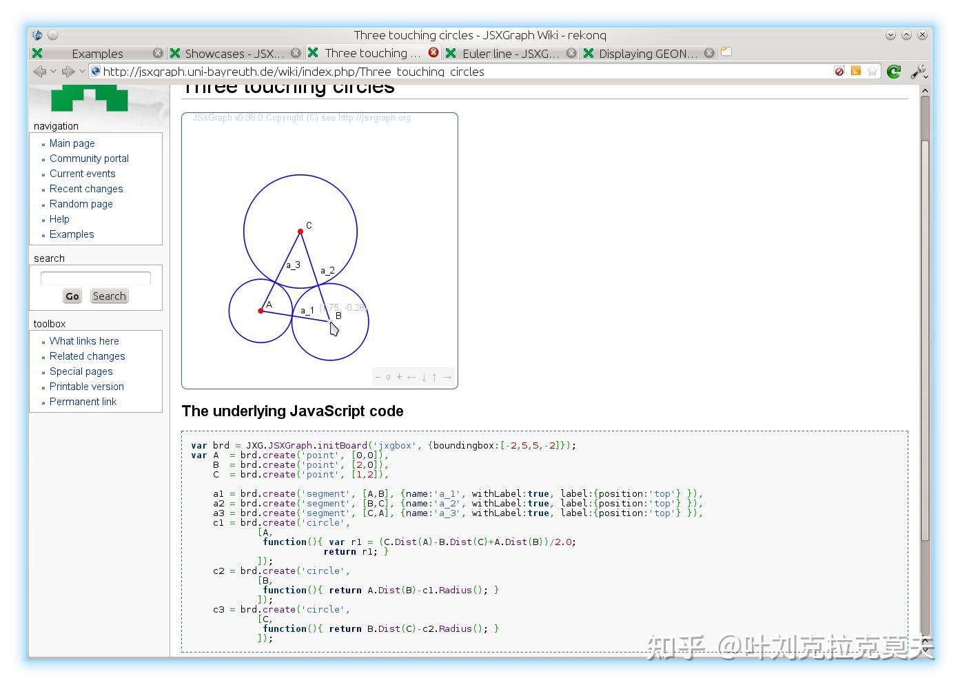 科学可视化软件介绍 – 交互式数学可视化软件JSXGraph - 知乎