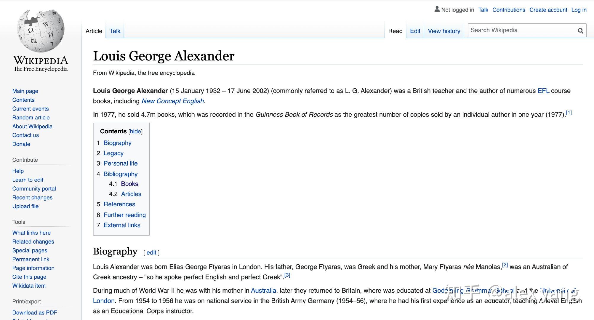 Louis George Alexander - 知乎