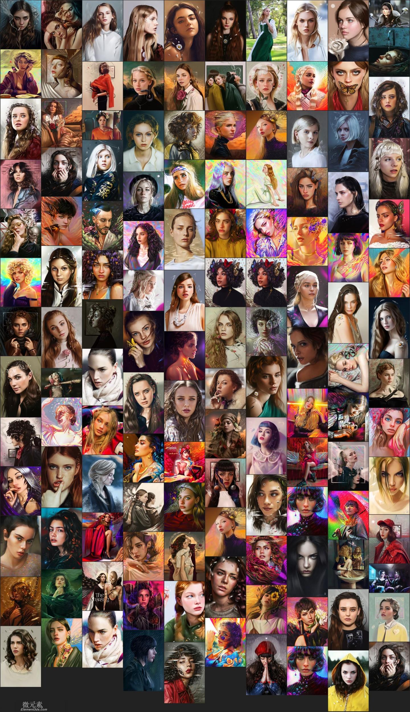 【元素推荐】土耳其自由插画师Yasar VURDEM作品欣赏131p 欧美女头像 - 知乎