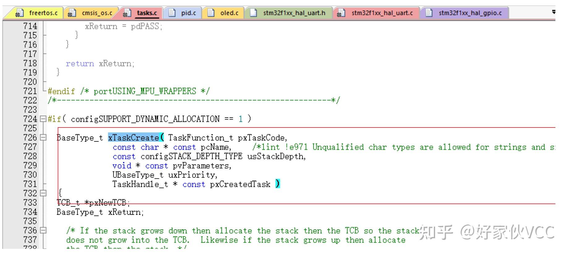 222 任务的创建有代码示例 Freertos 项目 Freertos学习笔记 Freertos移植 Freertos开源项目 Freertos面试题汇总freertos项目实战f103