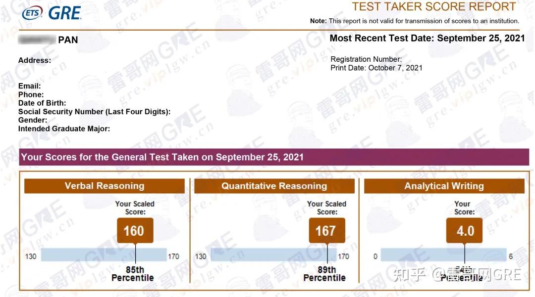 边实习边备考GRE，突破瓶颈快速出分327，Verbal160 - 知乎