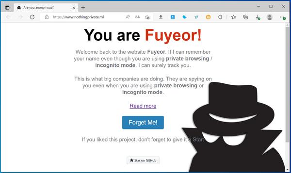 用浏览器的隐私模式，网站知道是我吗？ - 知乎