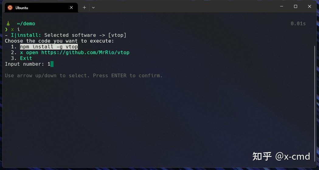 📥 x-cmd install | vtop - 在终端中实时掌握系统性能，让监控更直观！ - 知乎