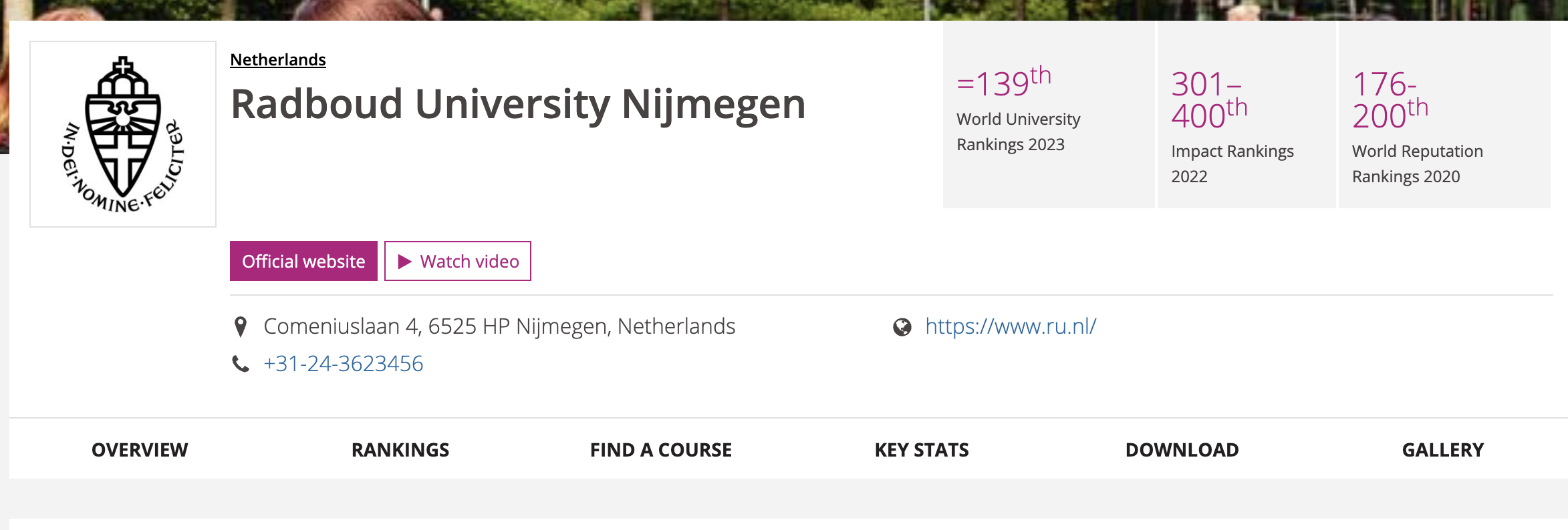 荷兰拉德堡德大学硕士奖学金计划Radboud Scholarship Programme - 知乎