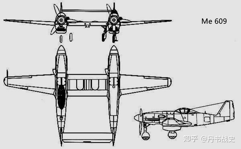 二战德国版双身重型战斗机—梅塞施密特Me 609 - 知乎