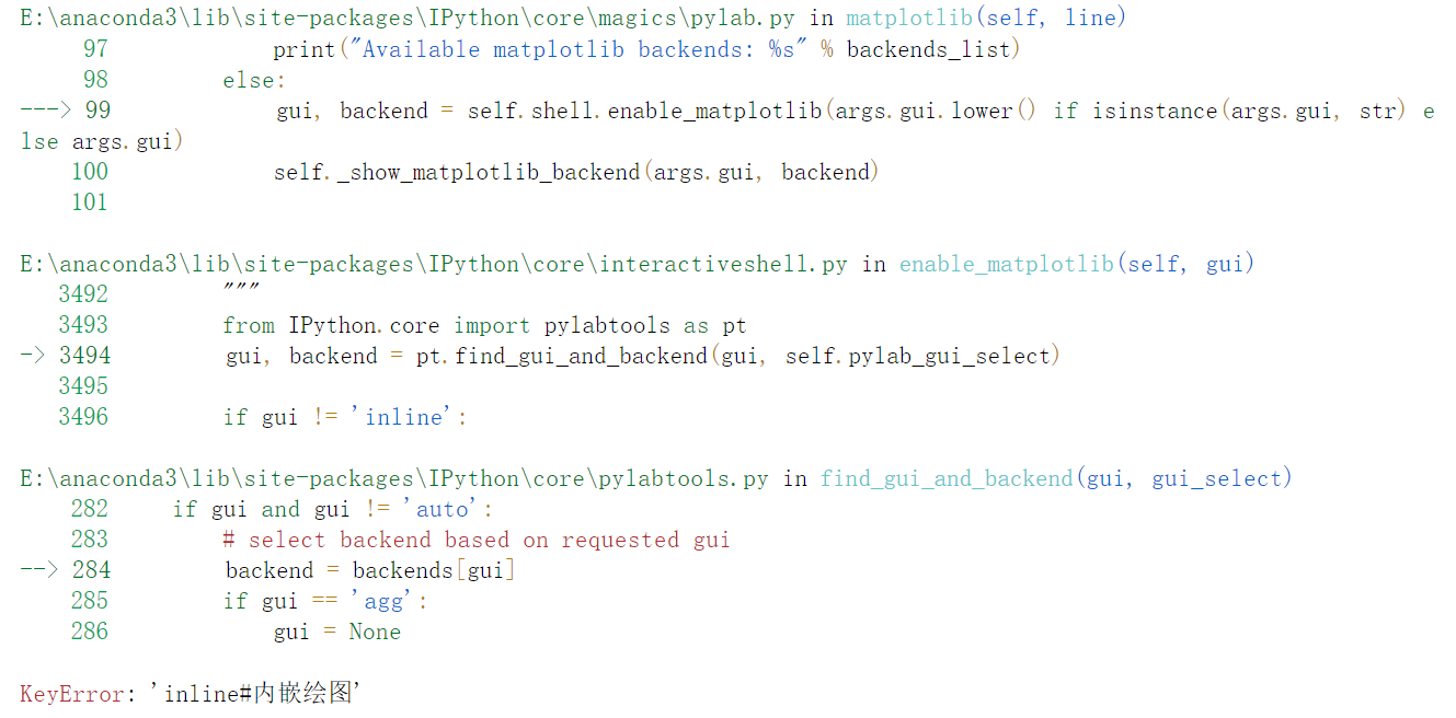 报错及解决方法%matplotlib inline报错get_ipython().run_line_magic('matplotlib', 'inline#内嵌绘图') - 知乎