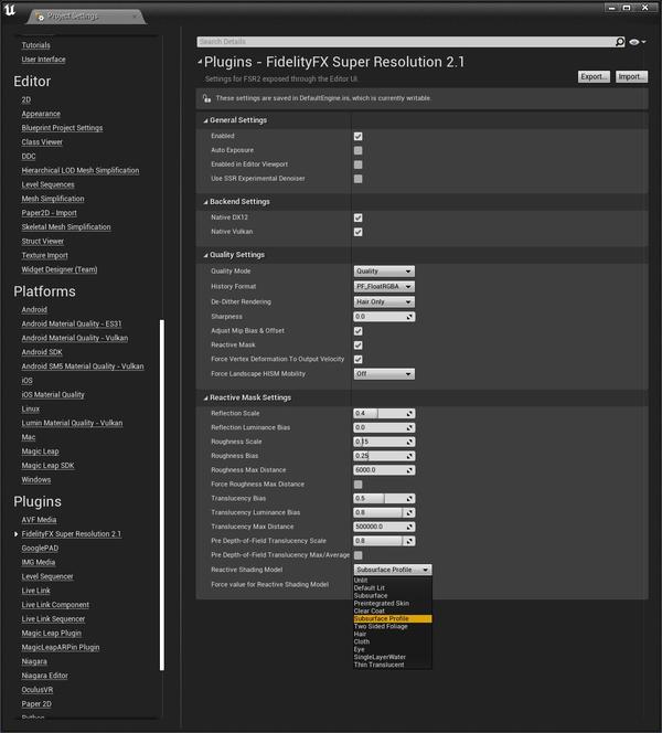 【技术精讲】FSR2.1 UE插件升级 - 知乎