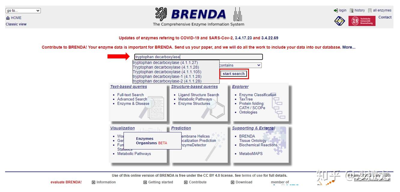初识Enzyme Database-BRENDA - 知乎