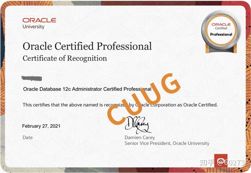 oracle ocp证书有效期 - 知乎