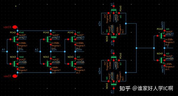 模拟版图学习记录：反相器电路原理及XOR版图 - 知乎