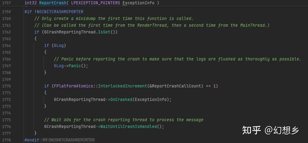 unreal中的crash report - 知乎