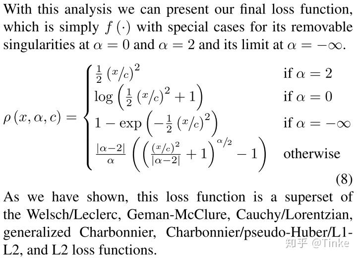 A General and Adaptive Robust Loss Function - 知乎