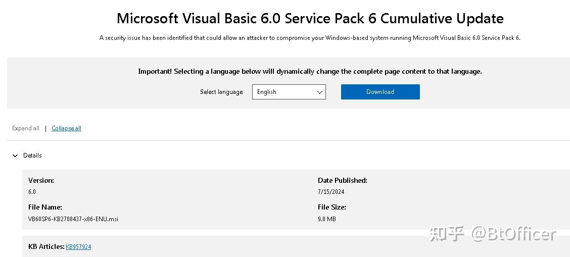 叮咚，VB6.SP6.2024版已上线，赶紧去下载吧，专治Win10/Win11上的各种不服！ - 知乎