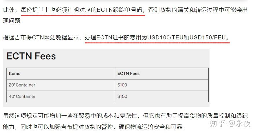 2023.6.15开始，吉布提强制要求卸货有ECTN证书 - 知乎