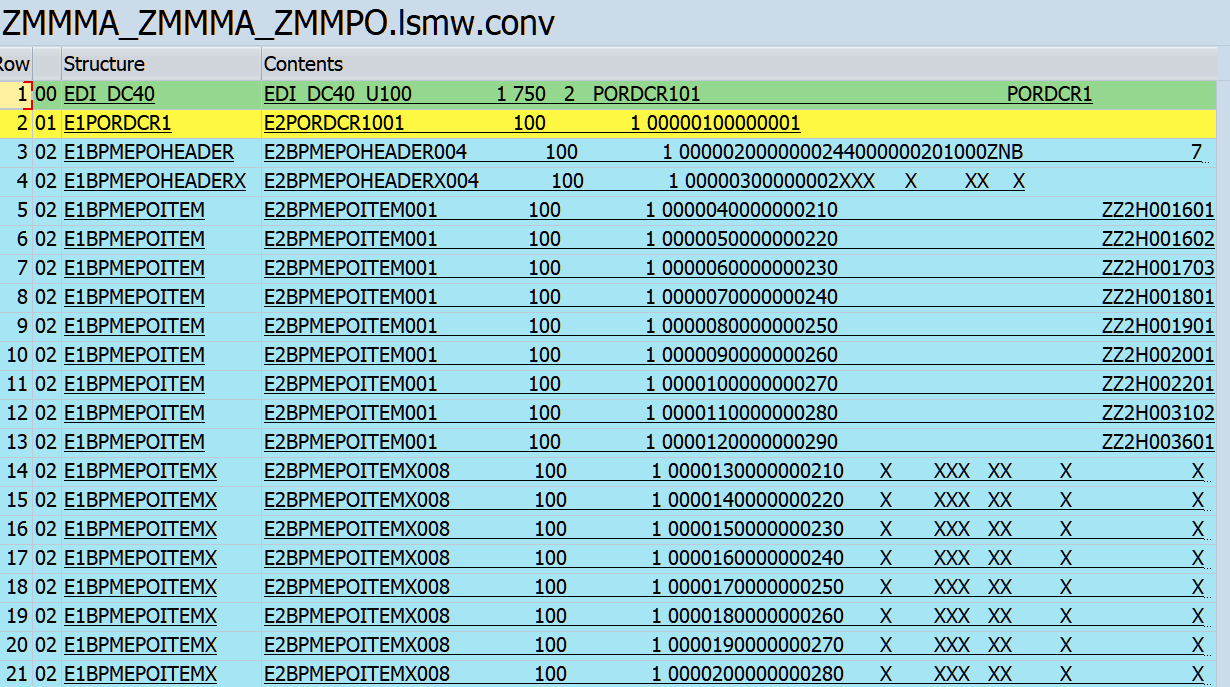 LSMW+IDOC导入多条件类型采购订单 - 知乎