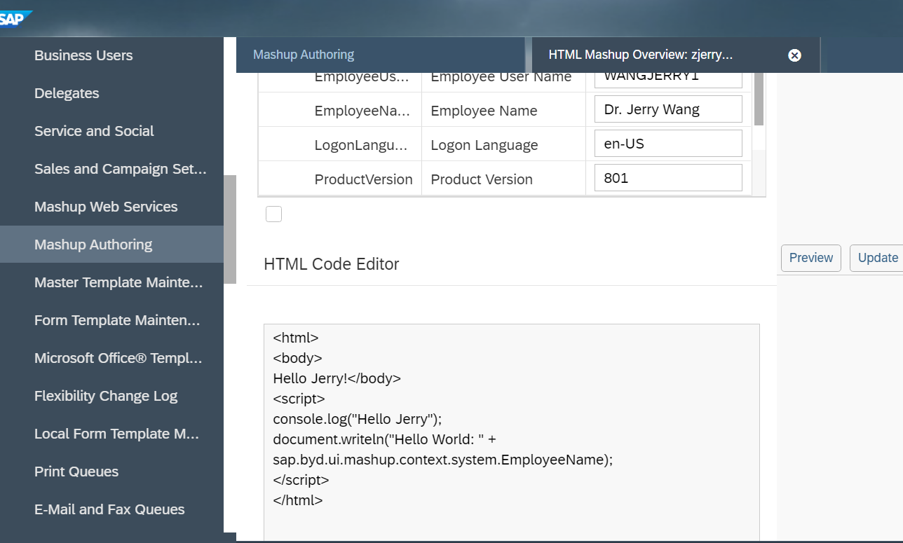 SAP Cloud for Customer里的HTML Mashup的JavaScript编程功能 - 知乎