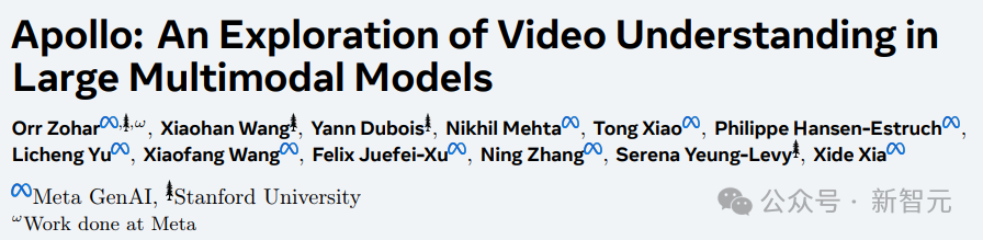 Meta斯坦福全新多模态Apollo，60分钟视频轻松理解！7B性能超越30B - 知乎