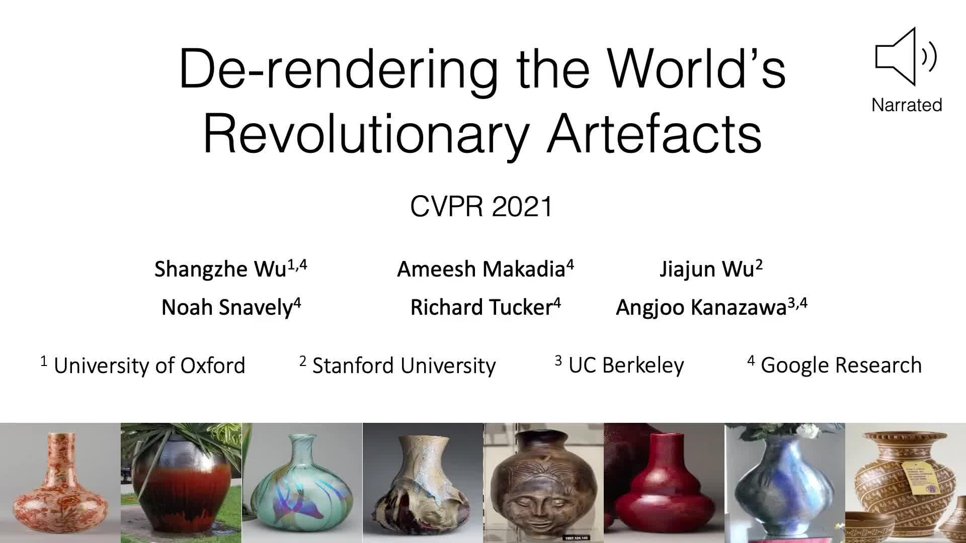De-rendering the World's Revolutionary Artefacts 牛津大学提出文物3D渲染新方法 - 知乎